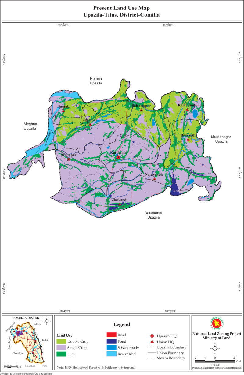 3 Detailed Maps of Titas Upazila, Comilla, Bangladesh - Tourism ...