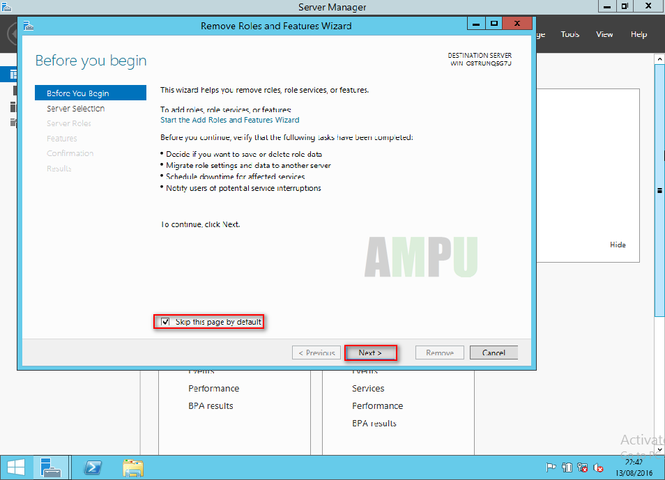 Cara mengubah Server GUI ke Core Windows Server 2012 R2 ~ Amal Punya