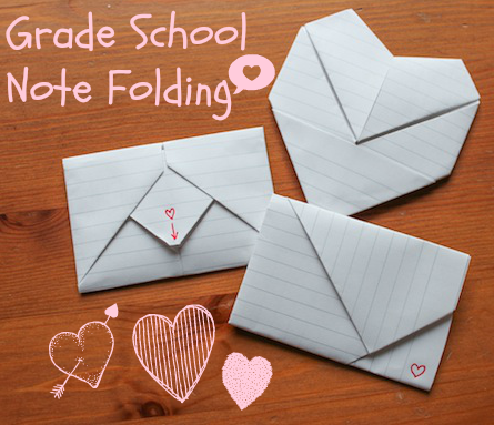 GRADE SCHOOL NOTE FOLDING: A LITTLE TUTORIAL | Gramkin Paper Studio
