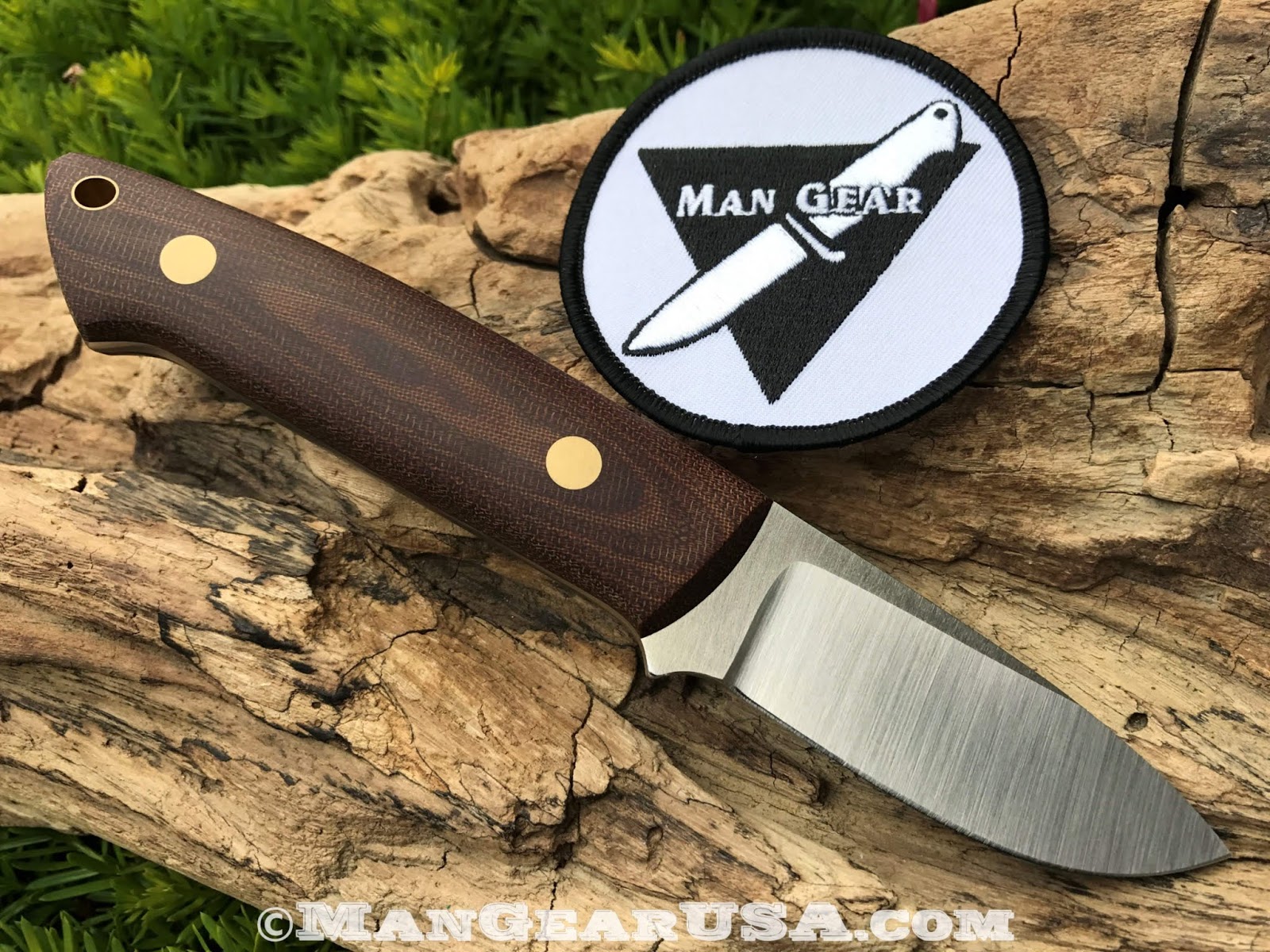 Man Gear: Bob Dozier Knives Custom Knife, Brown Canvas Micarta
