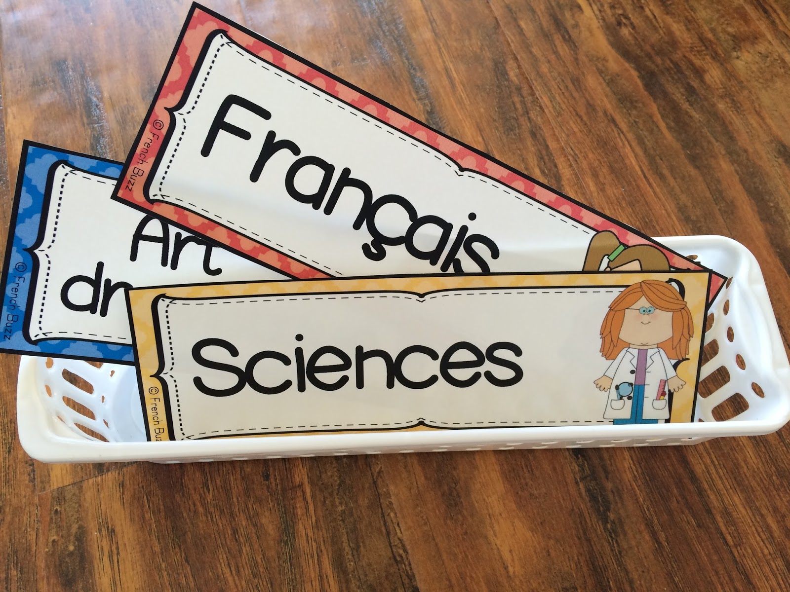 French Buzz - ressources en français: Étiquettes pour décorer la classe