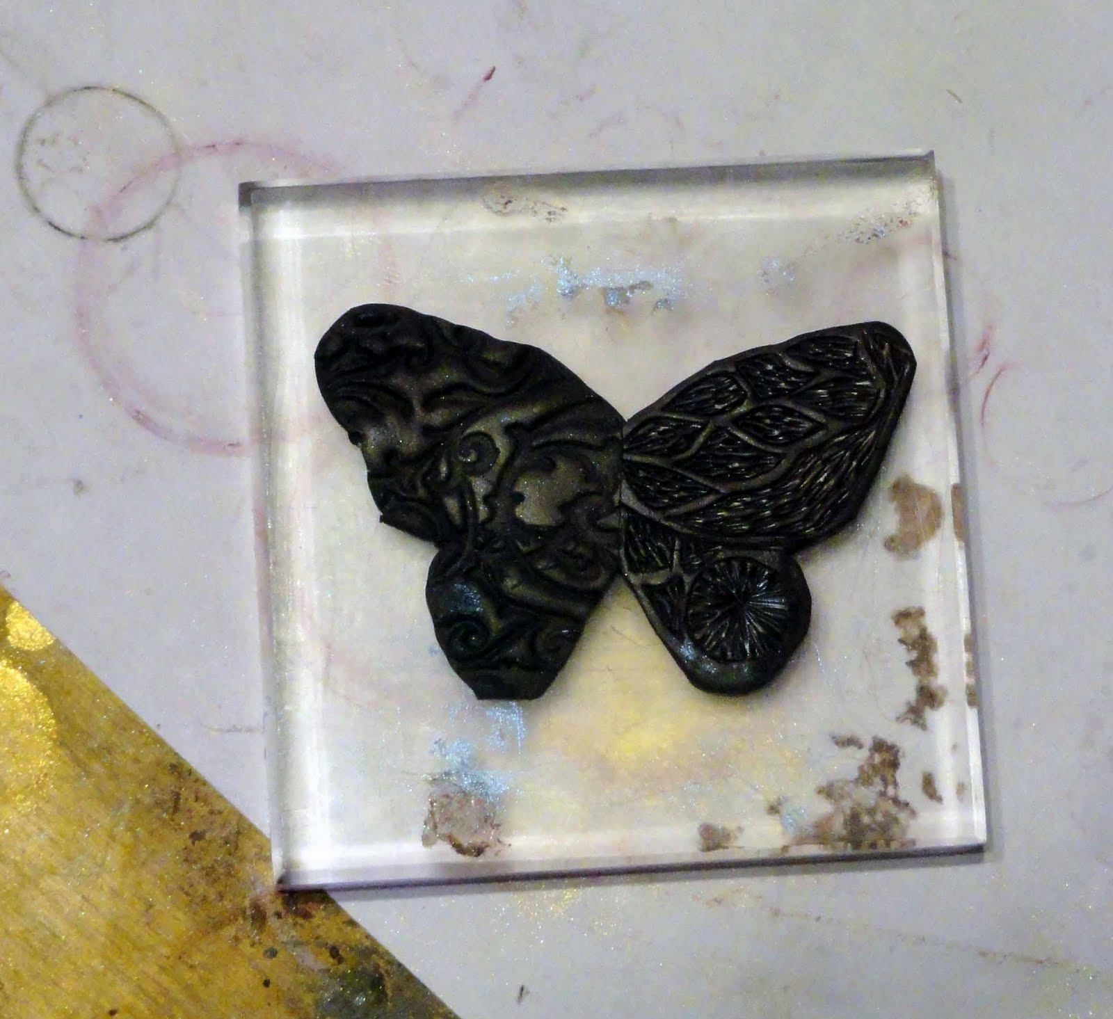 Glory Hound designs: Faux Enamel Tutorial One Polymer Clay