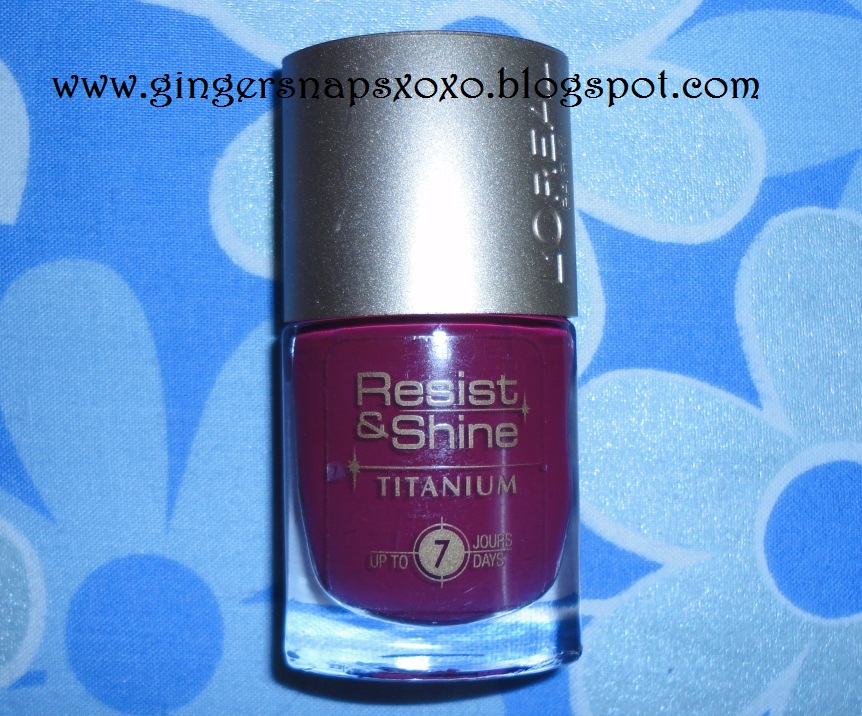 L’Oreal Resist and Shine Titanium Nail Polish - Review | GingerSnaps