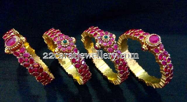 Attractive Ruby Bangles Gallery - Jewellery Designs