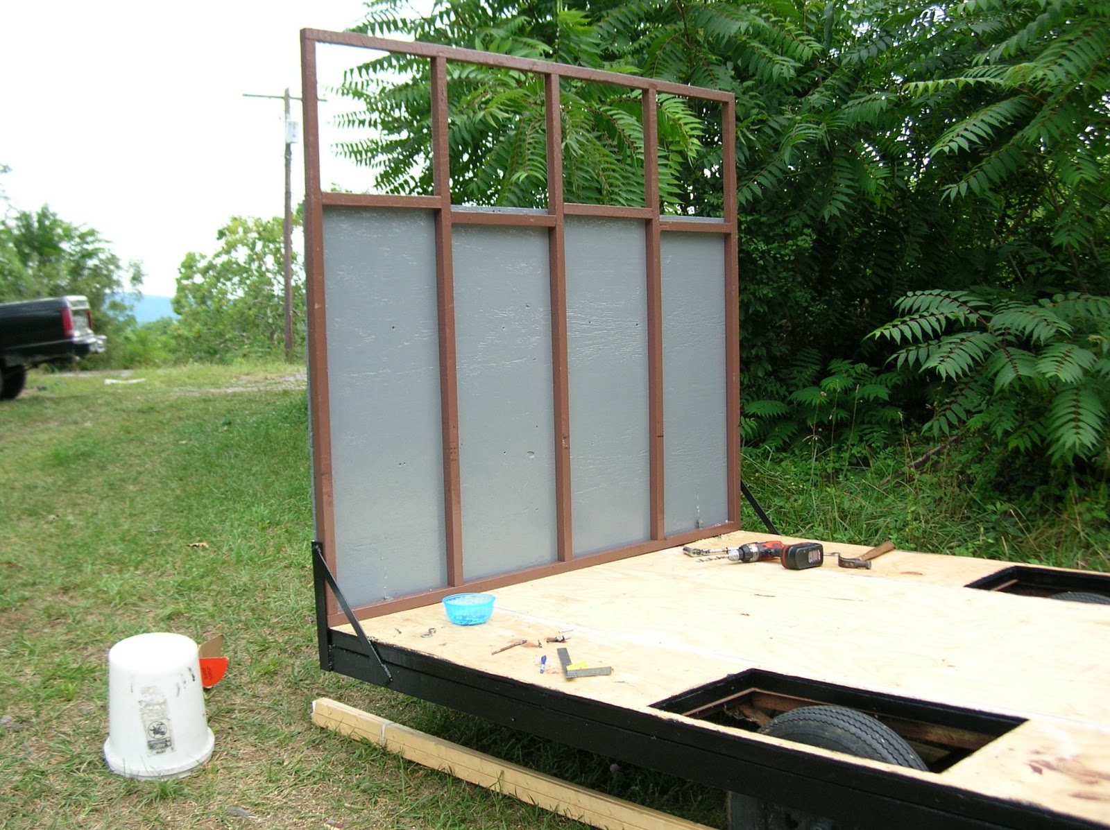 Build Your Own Enclosed Trailer Using A Pop-Up Camper Frame