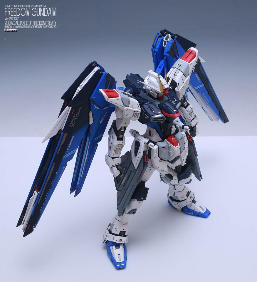 Custom Build: MG 1/100 Freedom Gundam Ver. 2.0 "KAI" [Detailed]