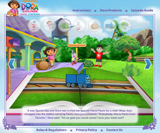 Nickelodeon's Dora Digital Story Book | Toronto Teacher Mom