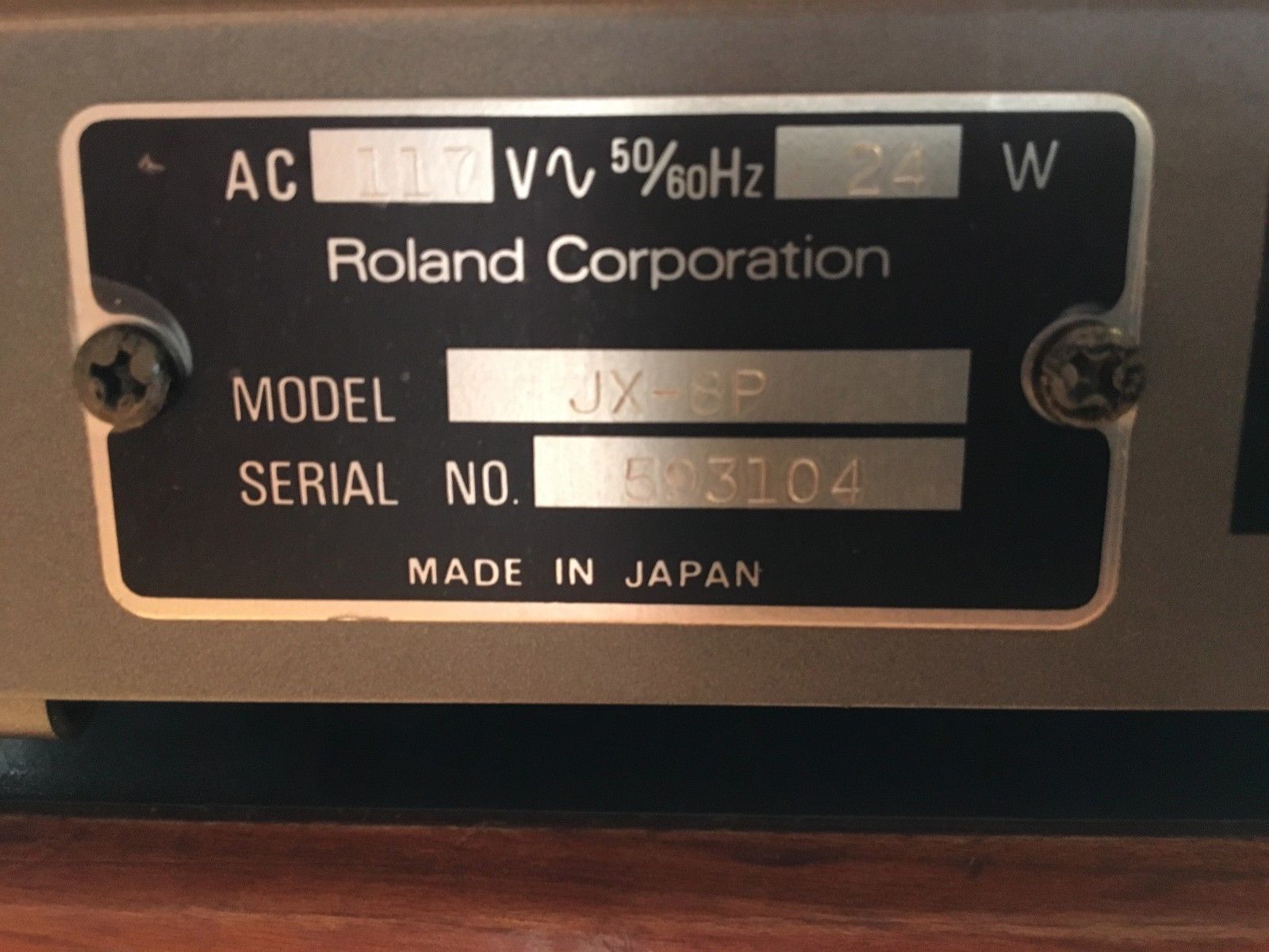 MATRIXSYNTH: Roland JX-8P *analog/digital hybrid 6 voice polyphonic ...