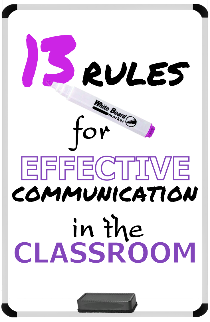 13 Rules for Effective Communication in the Classroom #6 - Criticism ...