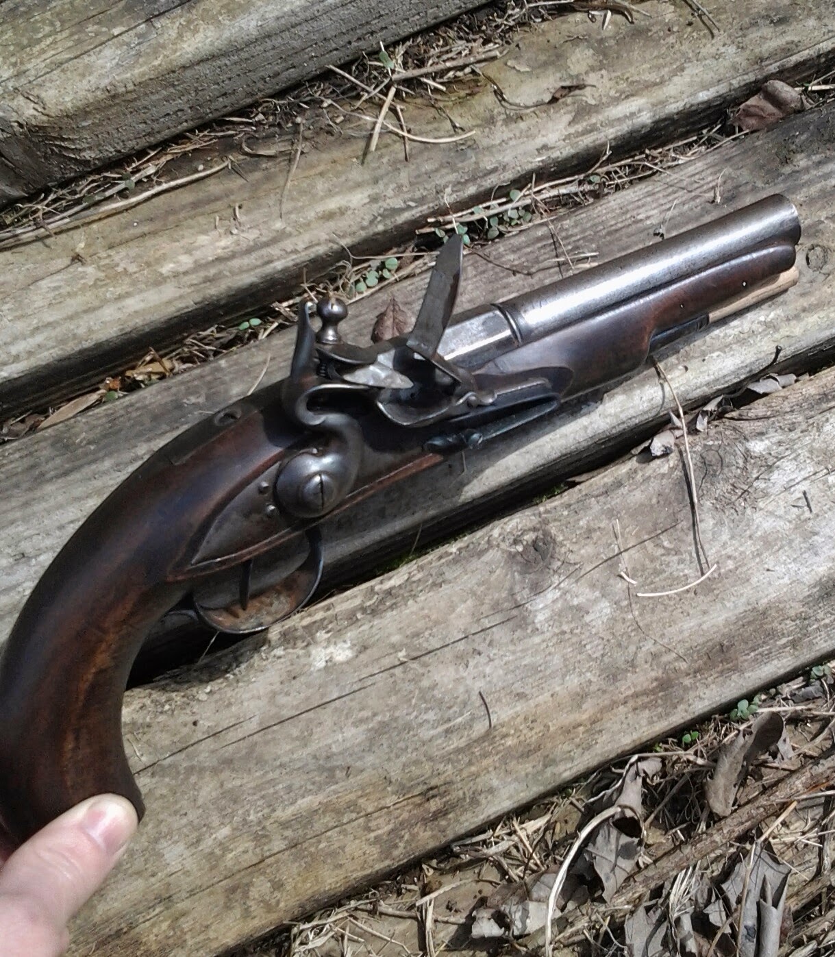 Joe Schell flintlocks: 62cal smooth bore pistol