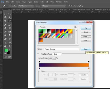 CAD Training Institute : Use of Gradient Tool in Adobe Photoshop
