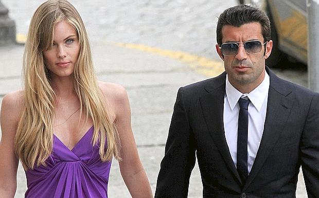 Sportage: Luis Figo and his wife Helen Svedin