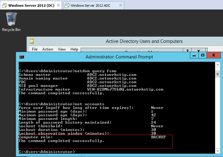 How to Transfer roles from DC to ADC in windows server 2012 ...