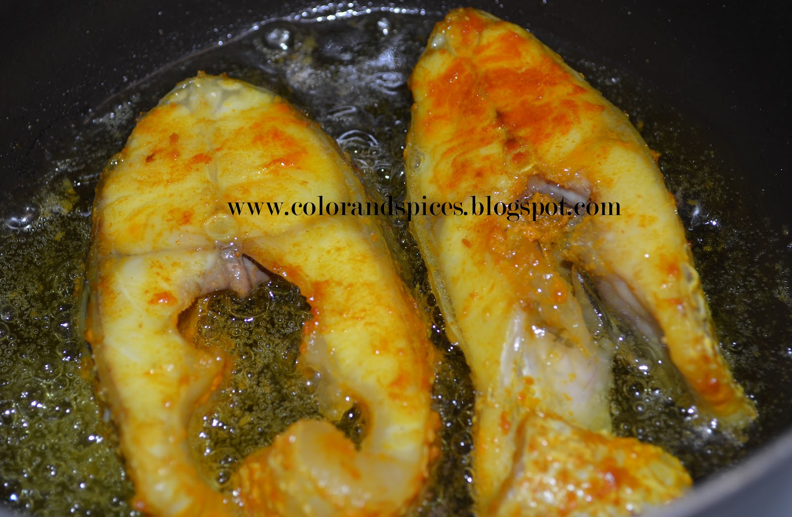 Color and Spices: My MIL's Fish Curry