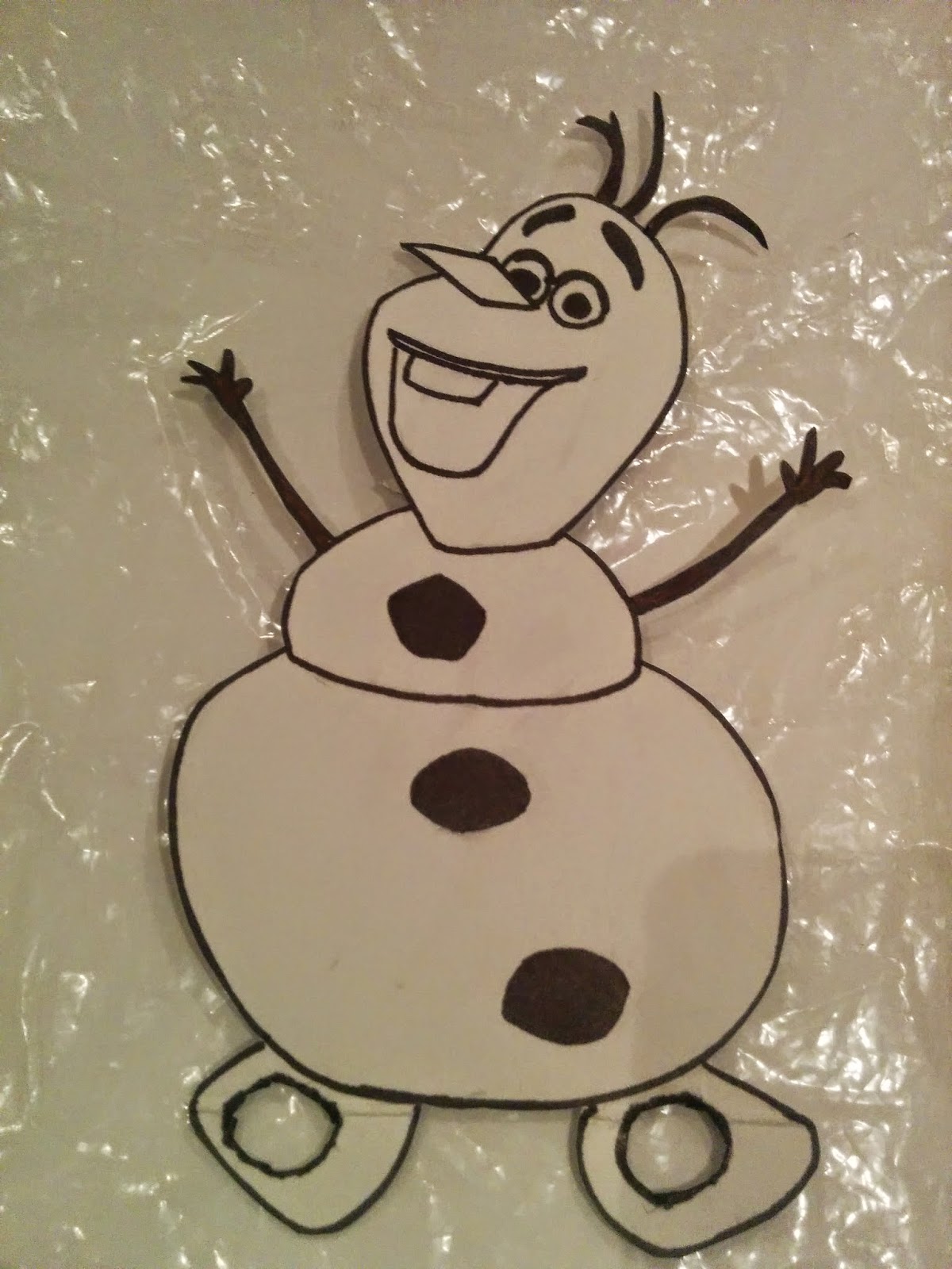 Kraft Queen: Olaf Finger Puppet DIY