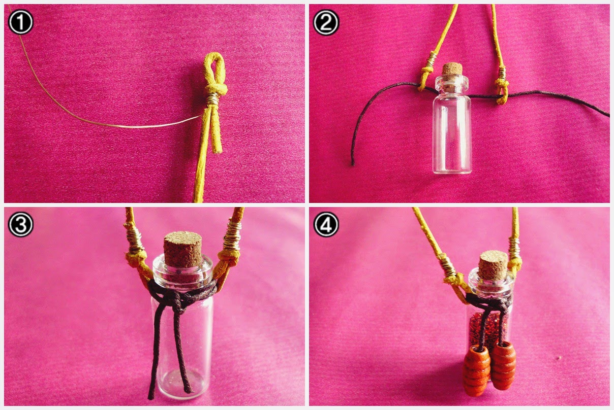 Curious and Catcat: DIY Mini Bottle Necklace