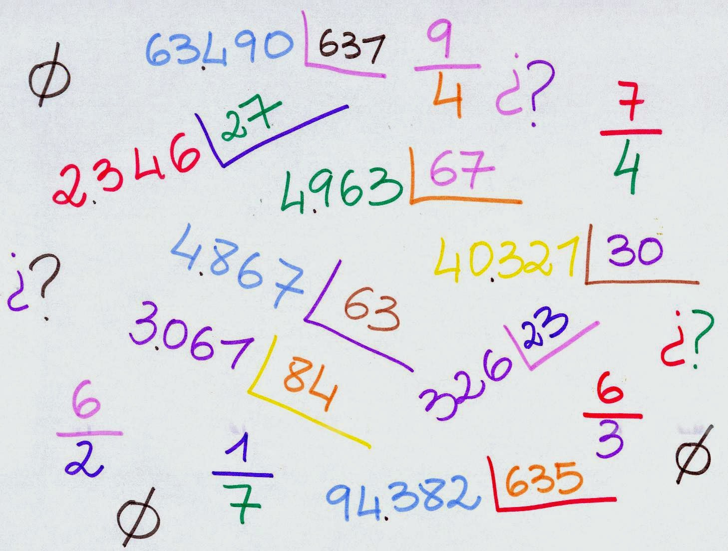 Aula de terceiro: PRACTICO AS DIVISIÓNS 2ª avaliación