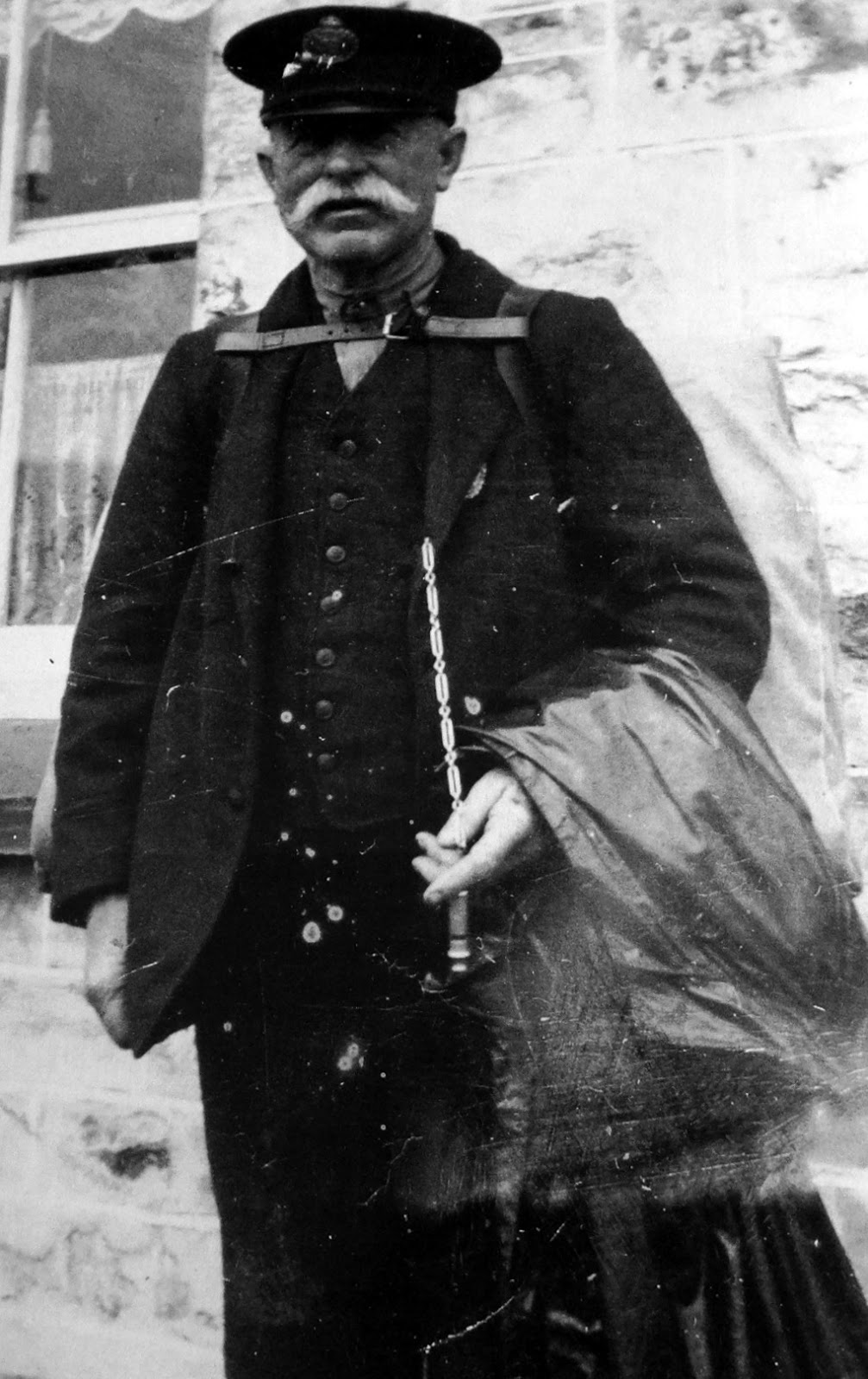 Tour Scotland: Old Photograph Postman Island Of Harris Scotland