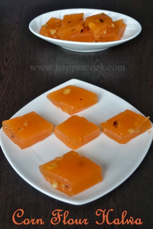 Corn Flour Halwa Recipe| Karachi Halwa | Bombay Karachi Halwa | Diwali ...