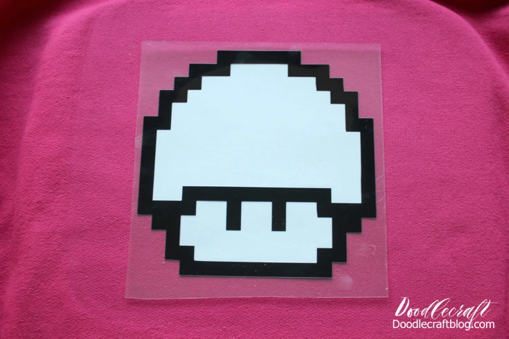 Mario Brothers 8-Bit 1-Up Mushroom Shirt DIY