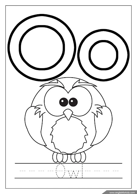 Alphabet Coloring Pages (Letters K - T)
