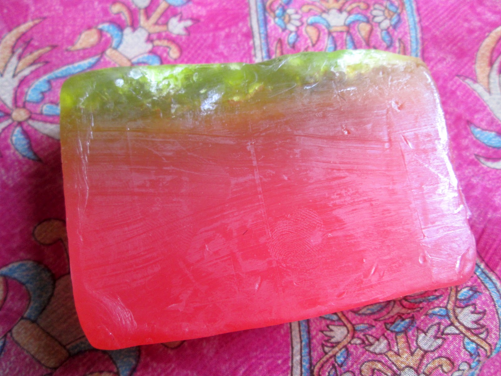 Nyassa Handmade Clear Soap in Fresh Raspberry Review