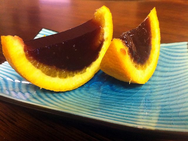 Life Sprinkled With Glitter: Homemade Jello Orange Smiles!