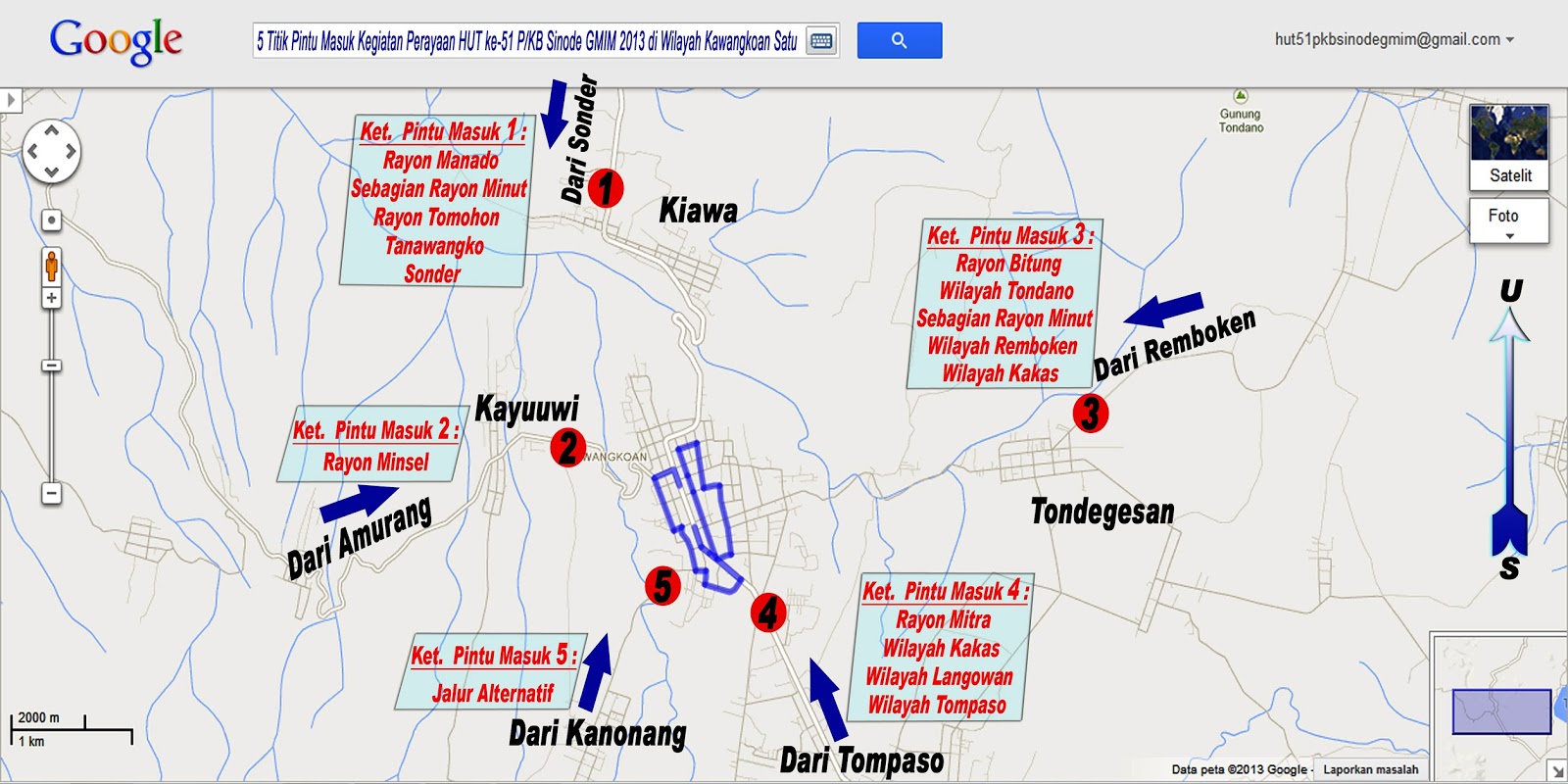 Panitia HUT ke-51 P/KB Sinode GMIM di Wilayah Kawangkoan I Tahun 2013 ...