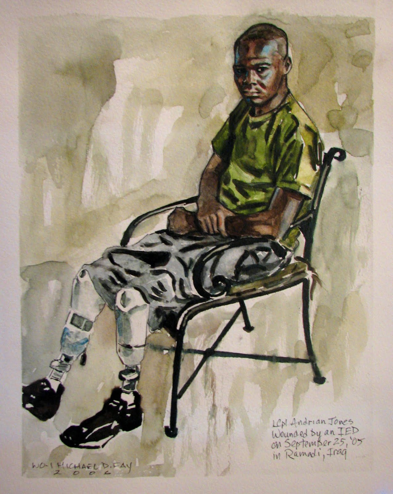 Joe Bonham Project: First Wounded Warrior Art Mission