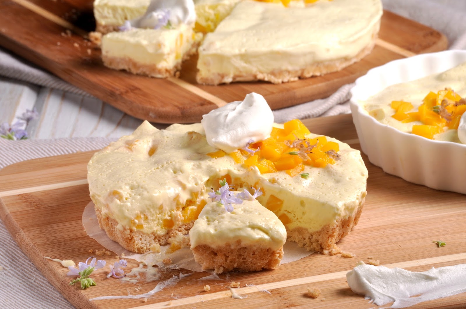 frozen mango sabayon shortbread | Chow Creations