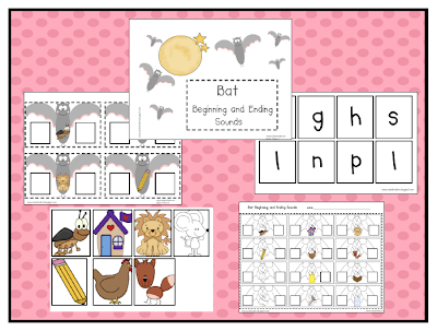 Can Do Kinders: Beginning/Ending Sound Bats