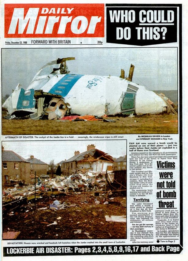 GLASGOW FIRE JOURNAL Scottish Fire History: LOCKERBIE DISASTER
