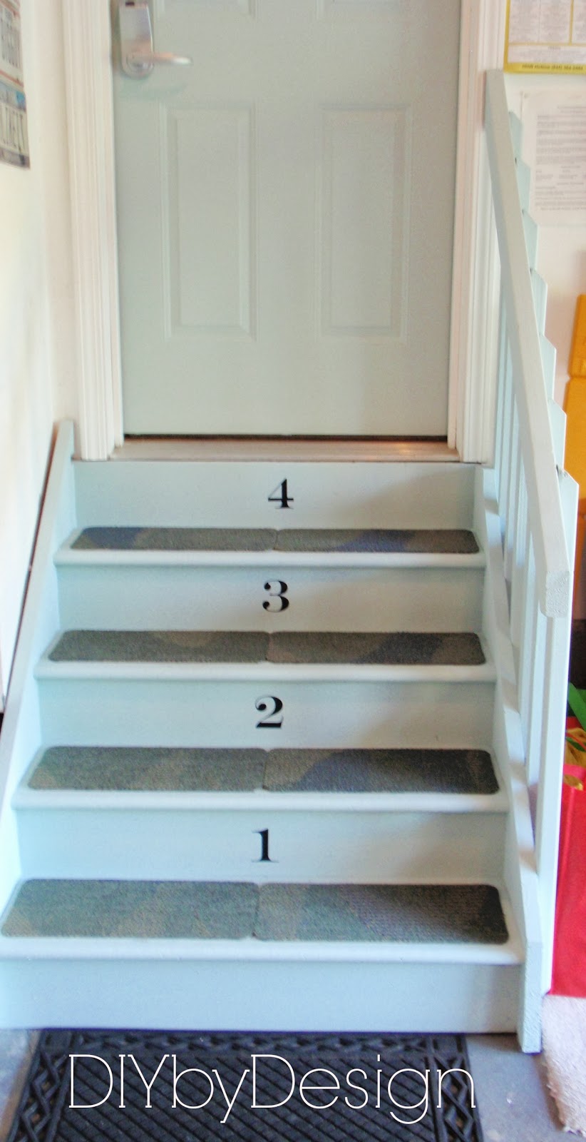 DIY by Design: Painted Door and Stairs