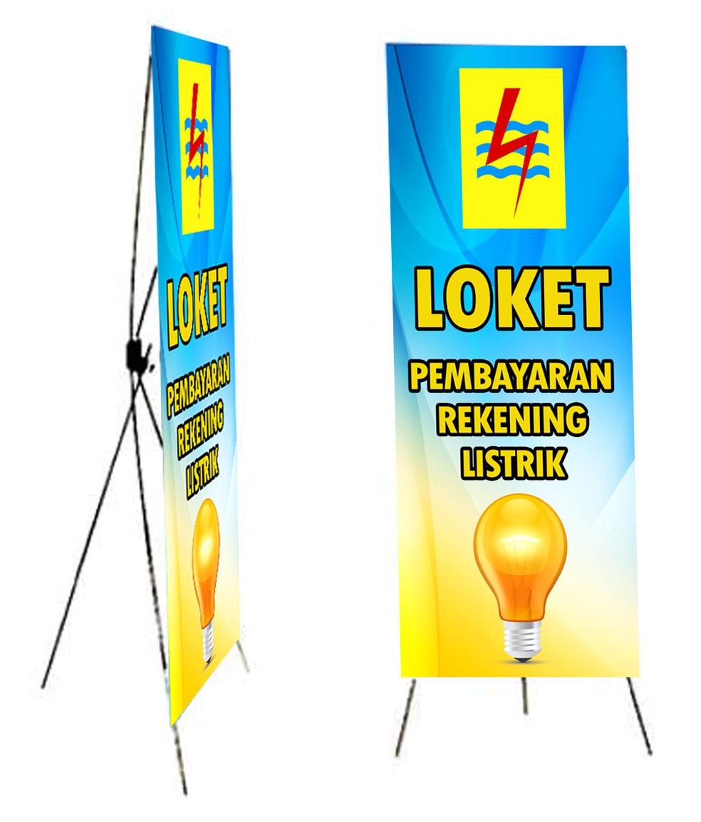AZZAHRA digital Print gorontalo: X Banner Loket PLN