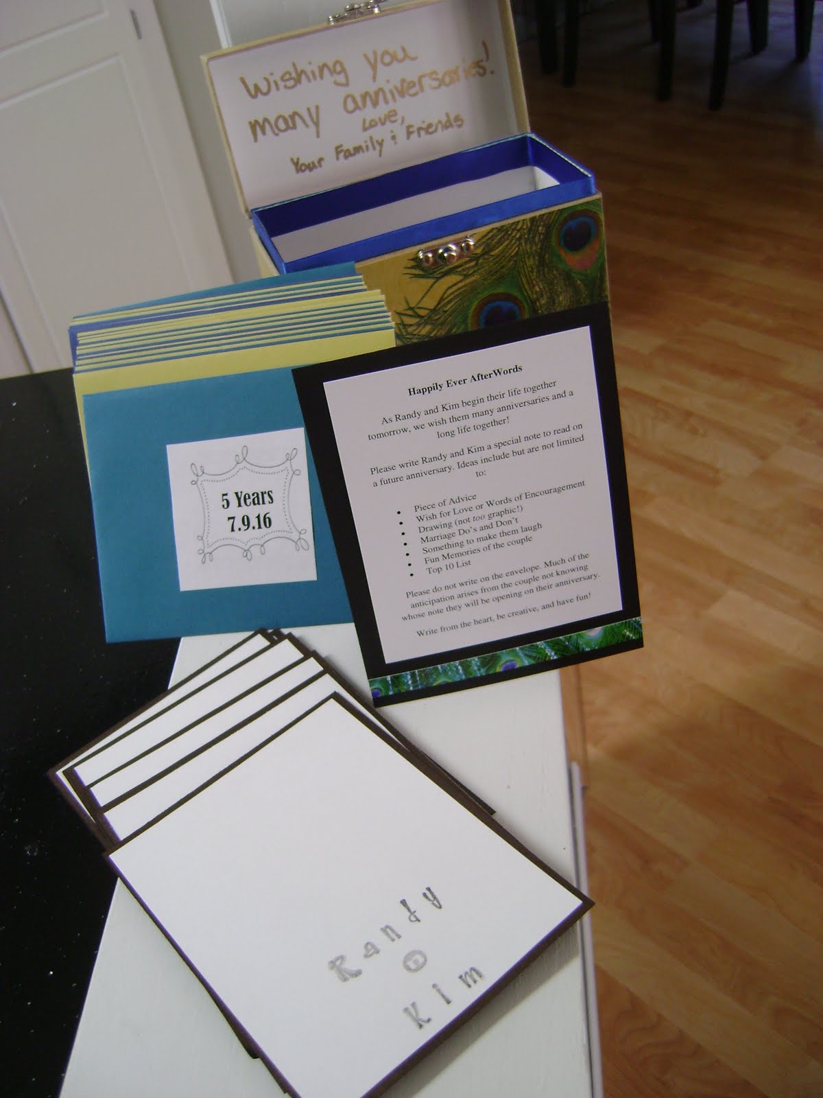 Our Hobby House: Anniversary Wish Box