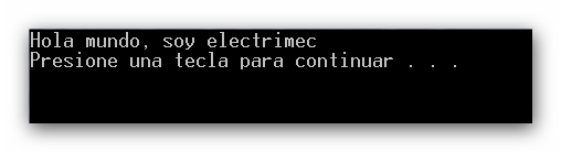 Electrimec: Programa 1: Programar hola mundo en C++.