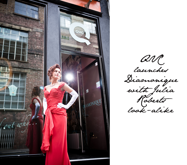 QVC launch pop-up with Julia Roberts look alike – Emily Jane Johnston