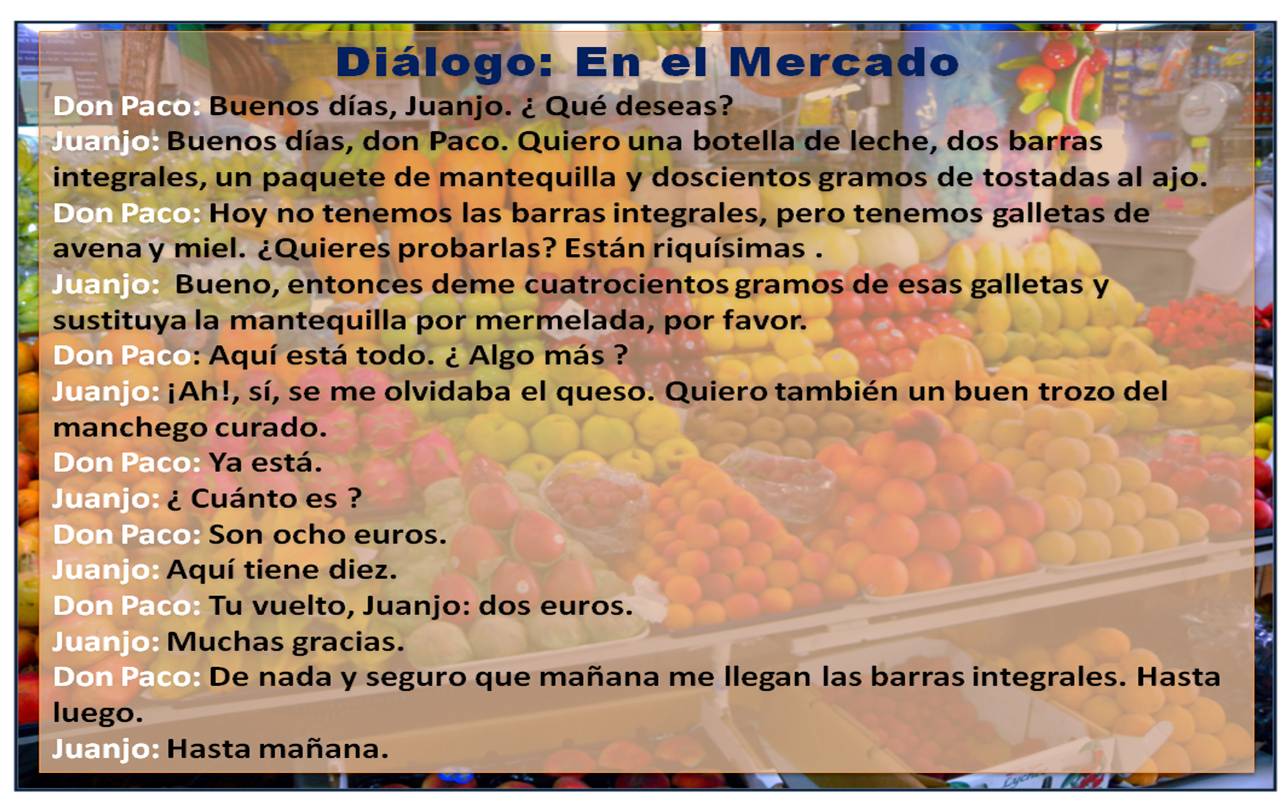 Dialogo Em Espanhol Entre Duas Pessoas Informal - EDUCA