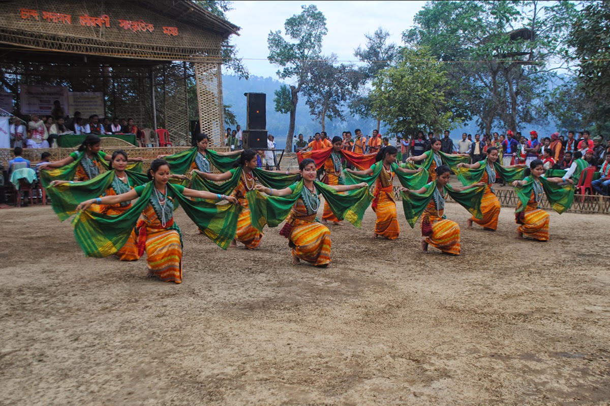 A PHOTOGRAPH OF ‘BAGRUNGBA DANCE’ OF BORO TRIBES AT CHANDUBI FESTIVAL ...