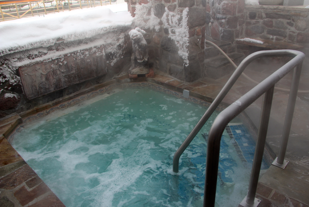 Hot Tubs and Icicles at Ste. Anne's Spa | Toronto Teacher Mom