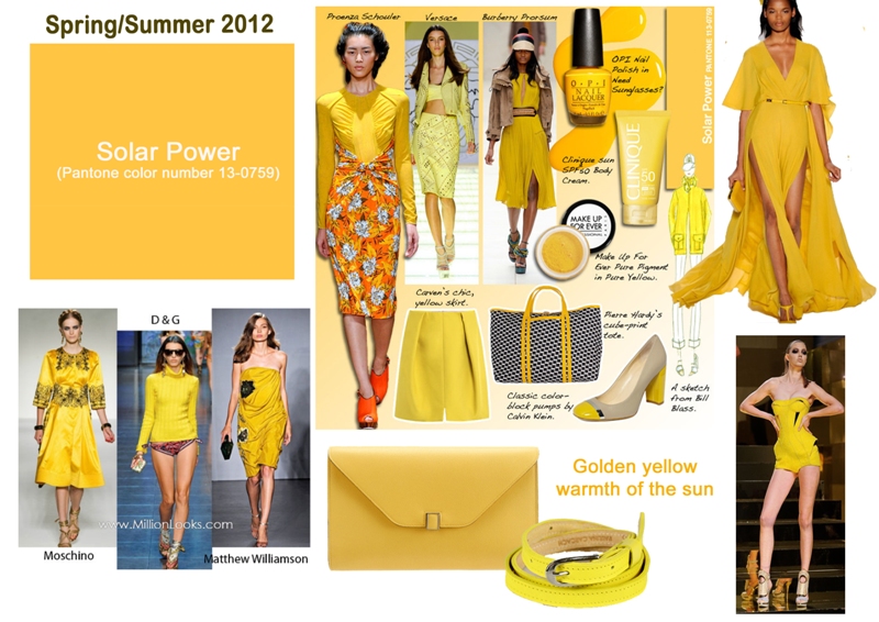 The Late Show With GRETCHEN: Pantone Colour Spring 2012 - SOLAR POWER