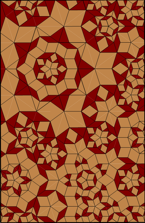 Dunawi Creek: Penrose Tile Quilt: Christmas Tree Skirt - Design Phase