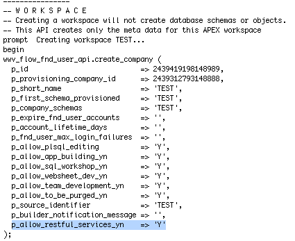 Annals of Oracle's Improbable Errors: ORA-02291 while attempting to install a workspace from an ...