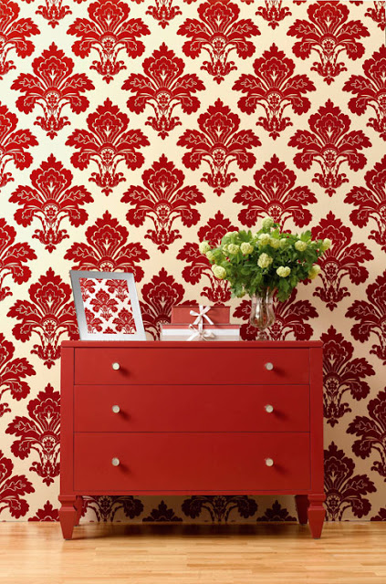 Walls: Wallpaper Inspiration.....Red and Pink