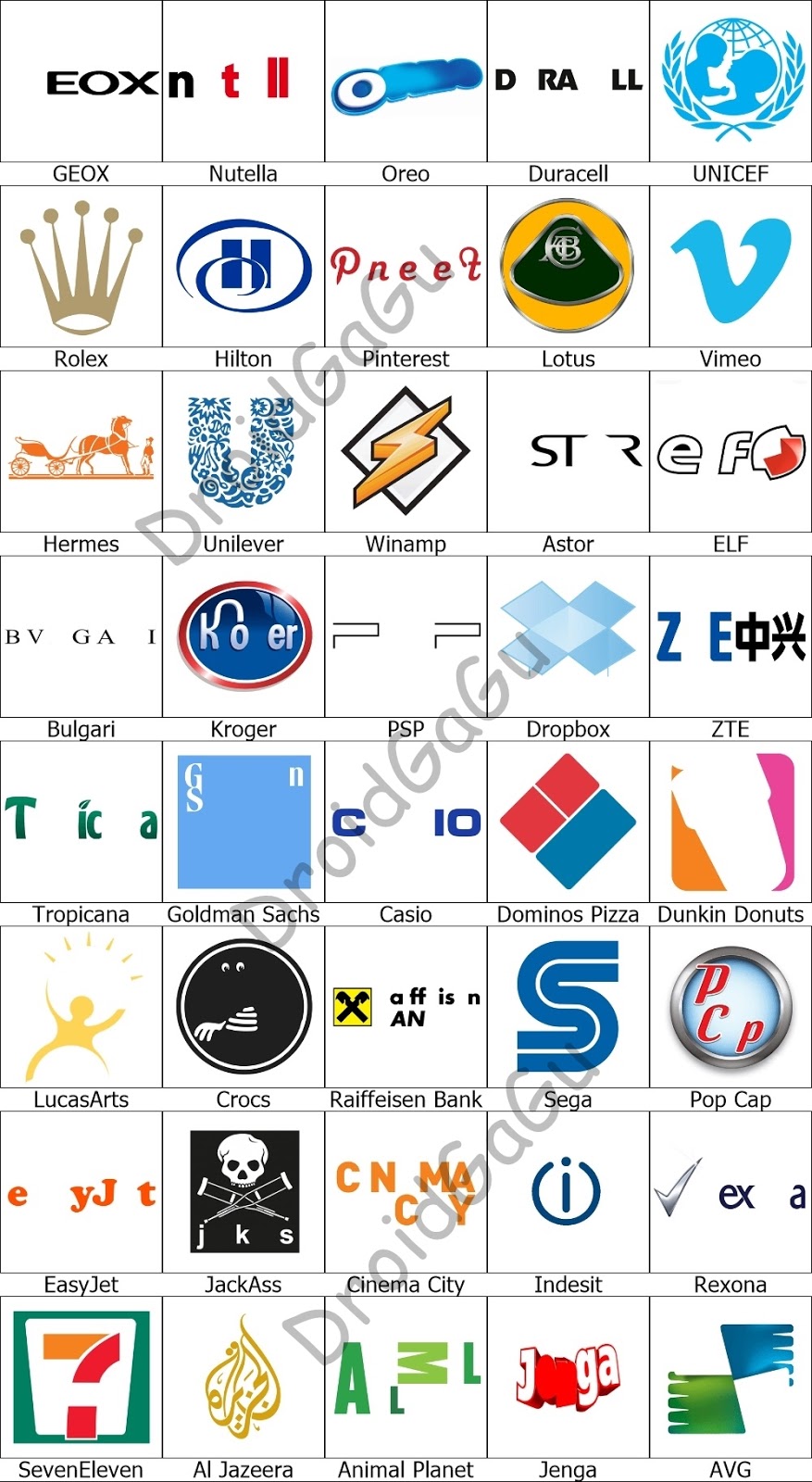 Level 7 Logo Quiz Answers Bubble DroidGaGu