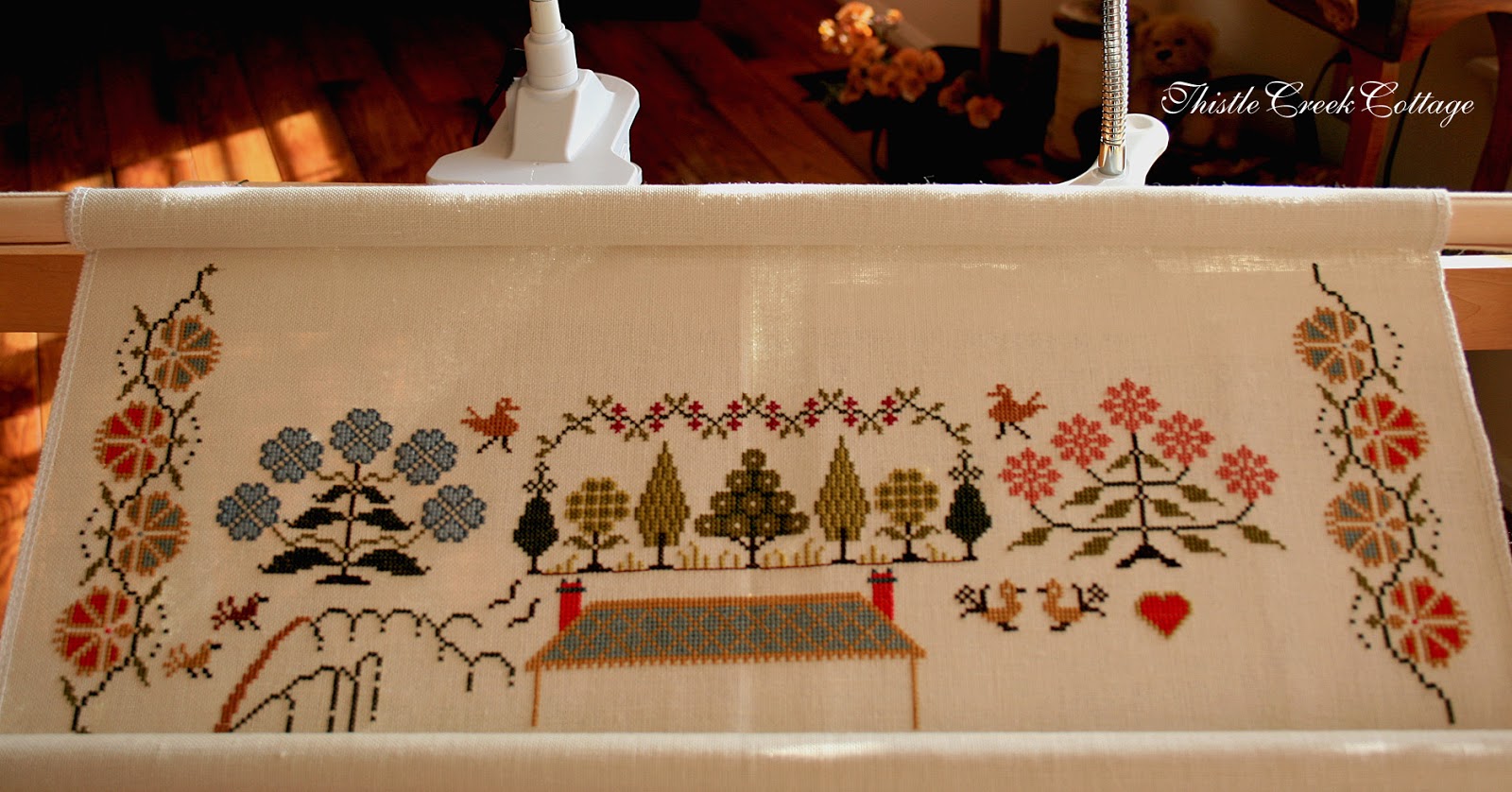 Thistle Creek Cottage: Red House Sampler