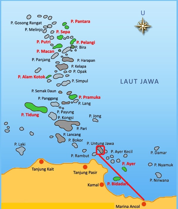 KEPULAUAN SERIBU: PULAU UNTUNG JAWA