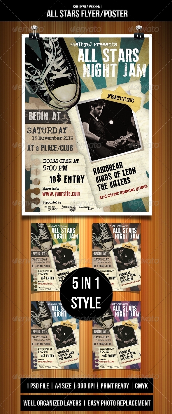 Flyer Design : All Stars Flyer and Poster | HD Flyer Templates