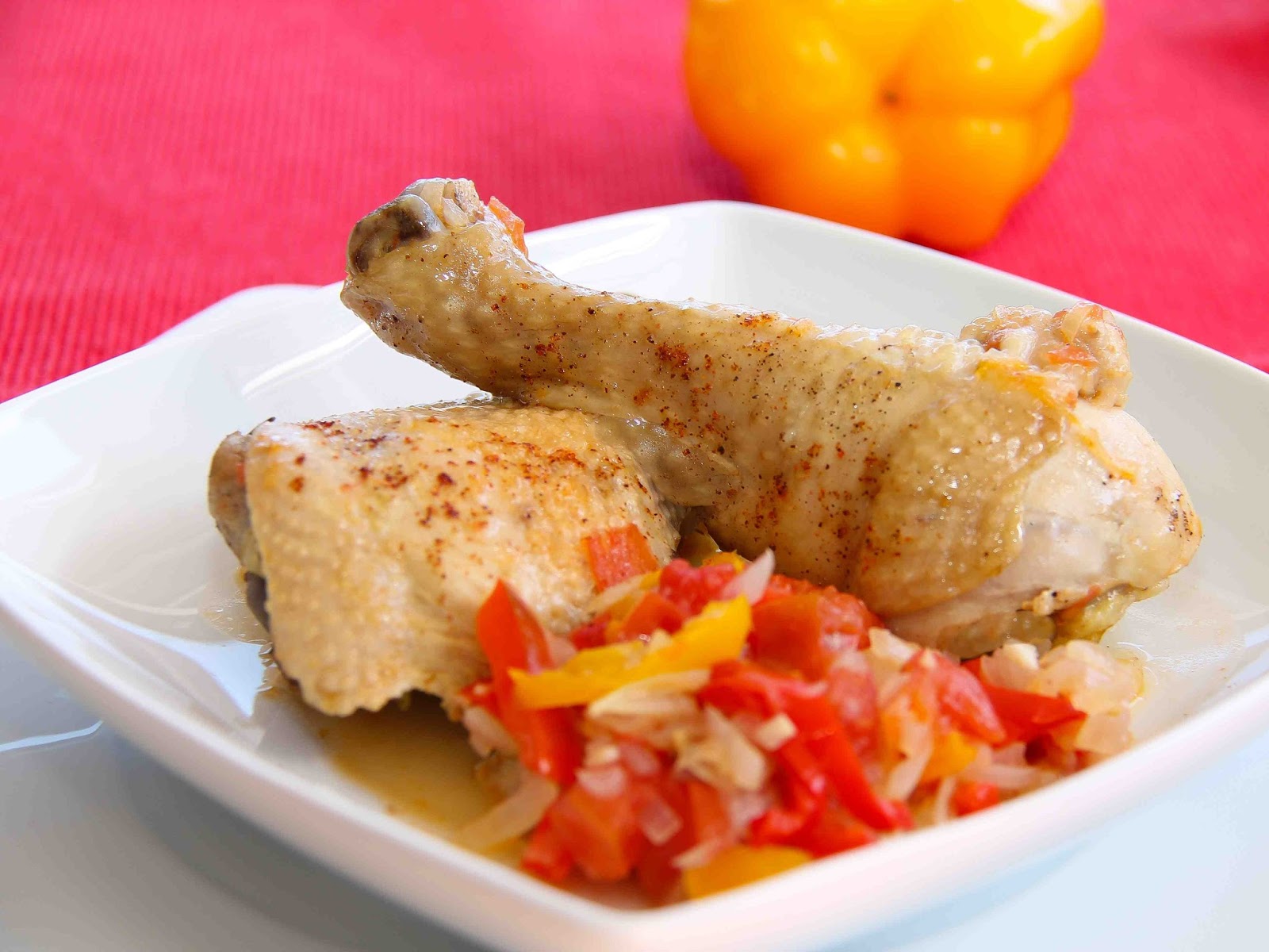 Pesto & Chantilly : Poulet basquaise - Frango basquaise