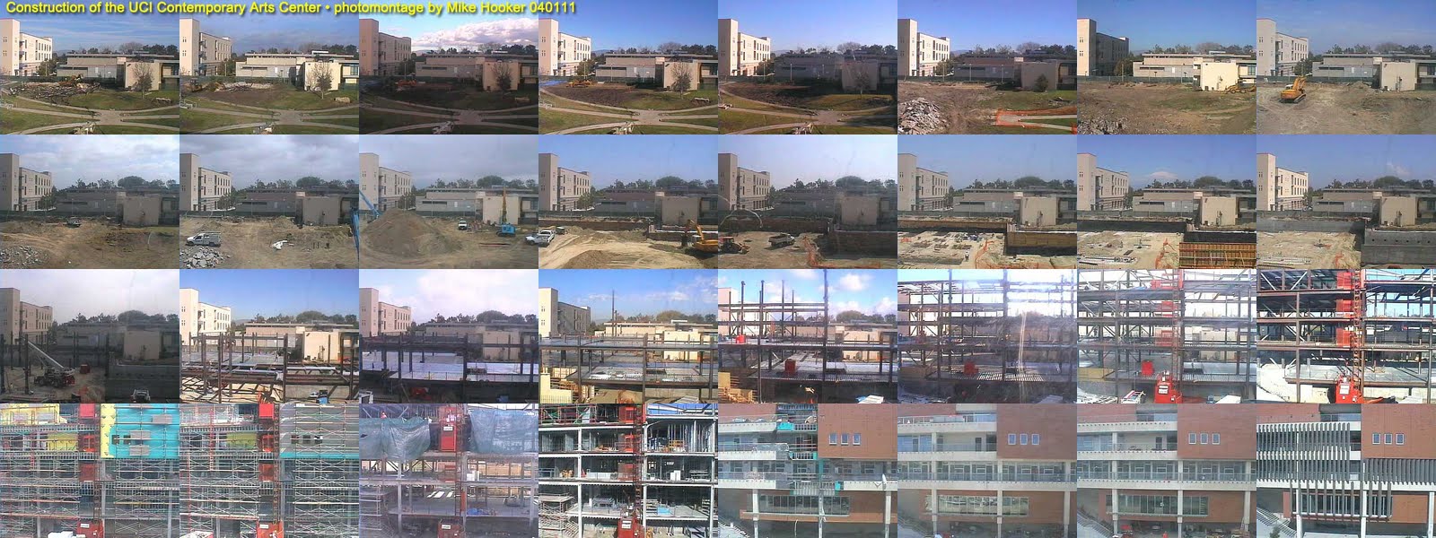 UCI Sound Design: A time lapse series of the new building construction